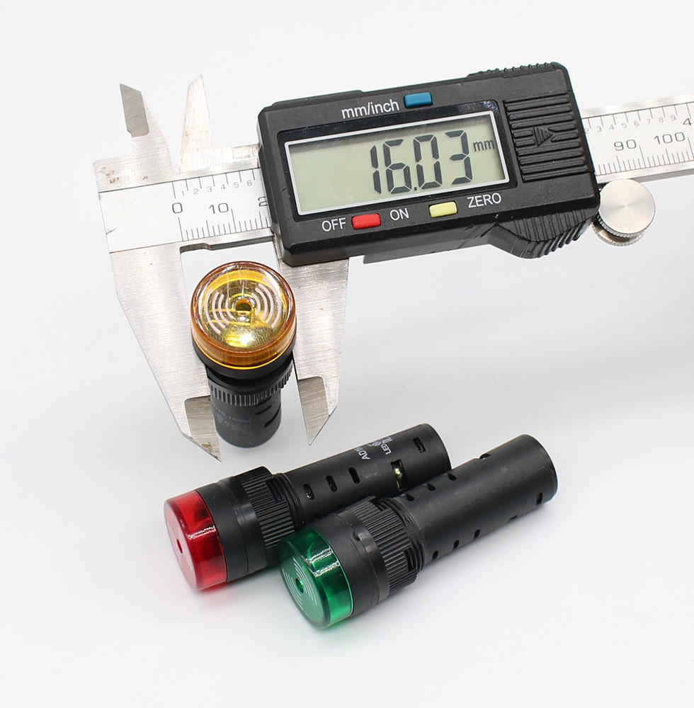 Buzzer Ad16-16sm 12v 24v 110v 220v 16mm Sound And Flashing Buzzer Alarm ...