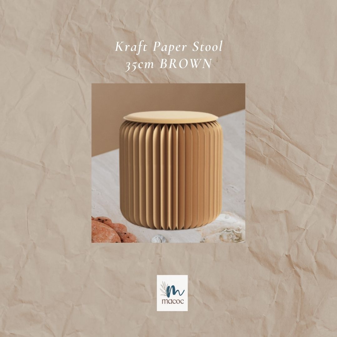 [FOLDABLE STOOL] MODERN MINIMALIST KRAFT PAPER PORTABLE CHAIR ...