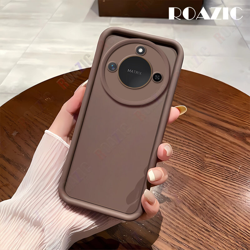 tzmar for Honor X9c Smart 5G Solid Color Silicone Shell Shockproof TPU ...