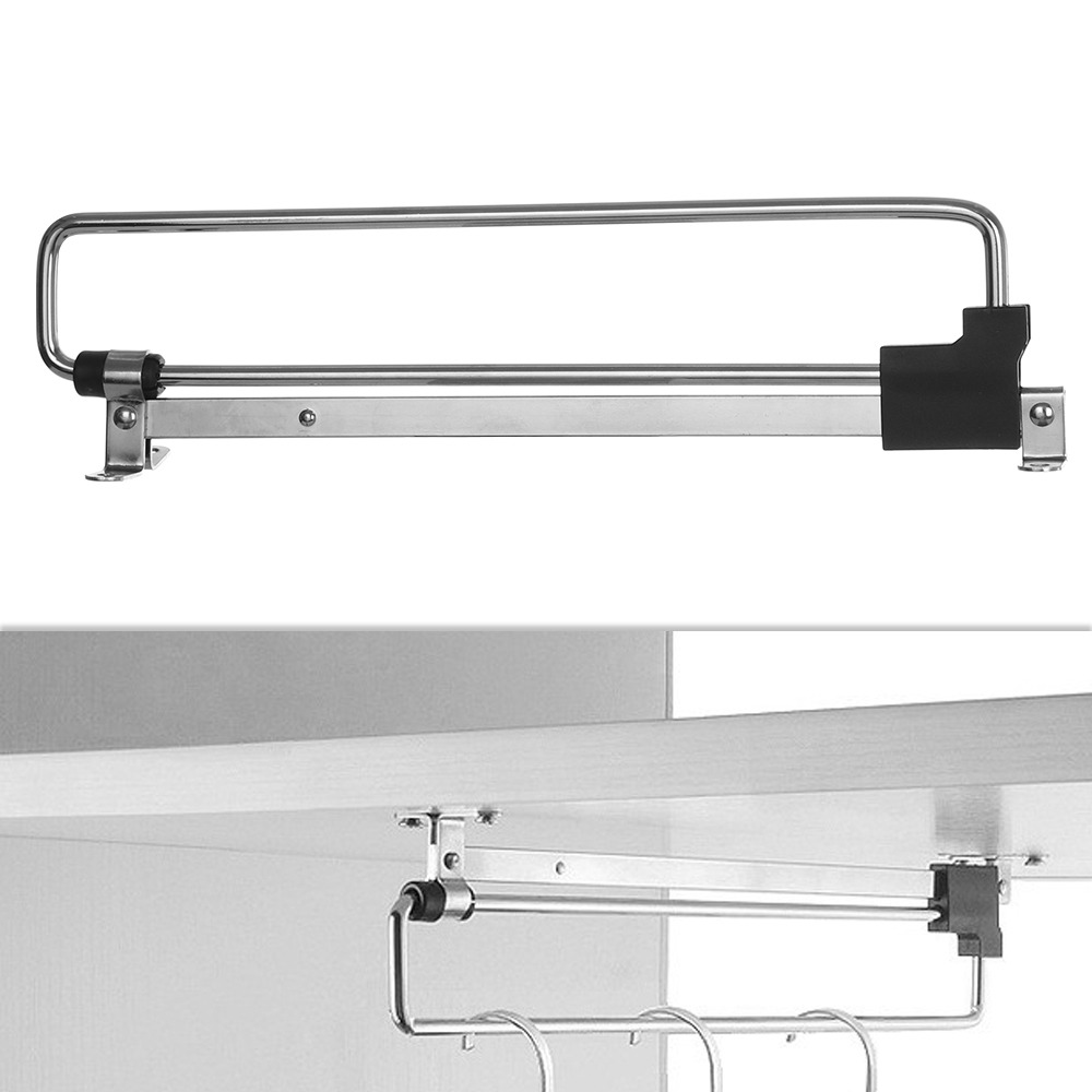 Pull Out Adjustable Sliding Rail Space Saving Extending Telescopic ...
