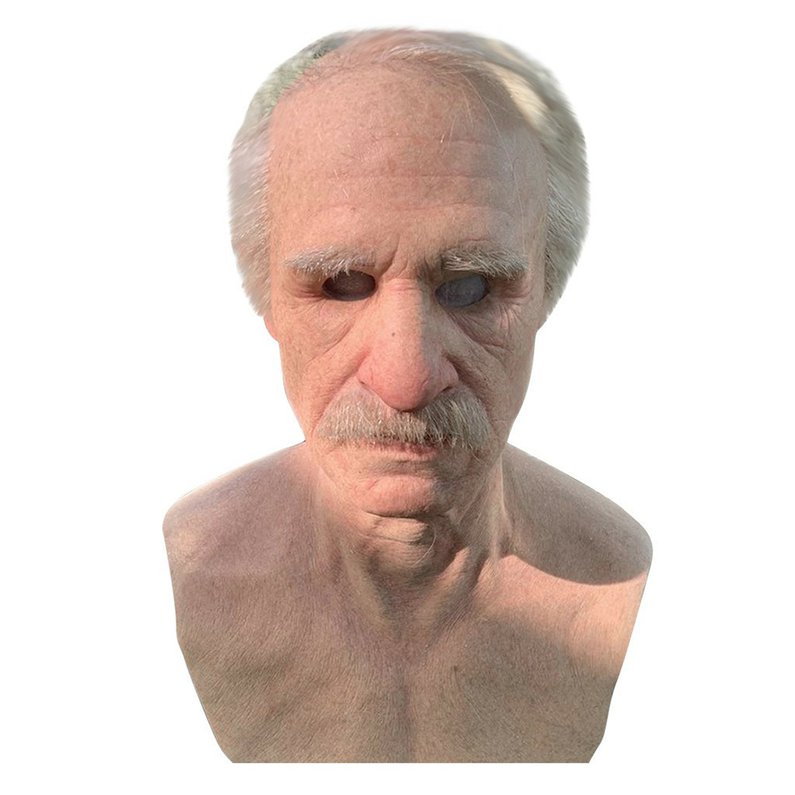 【Wildfolk Studio】Elderly Funny Prop Mask Supersoft Old Man Adult Mask ...