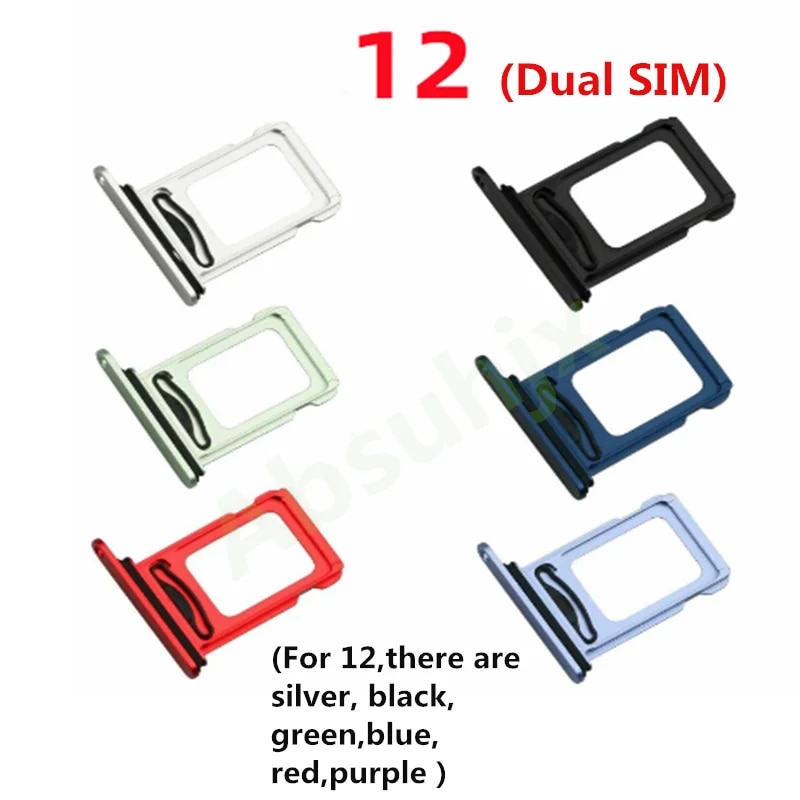 Absuhjx 5sets Dual Sim Card Reader Connector Flex Cable For iPhone XR ...