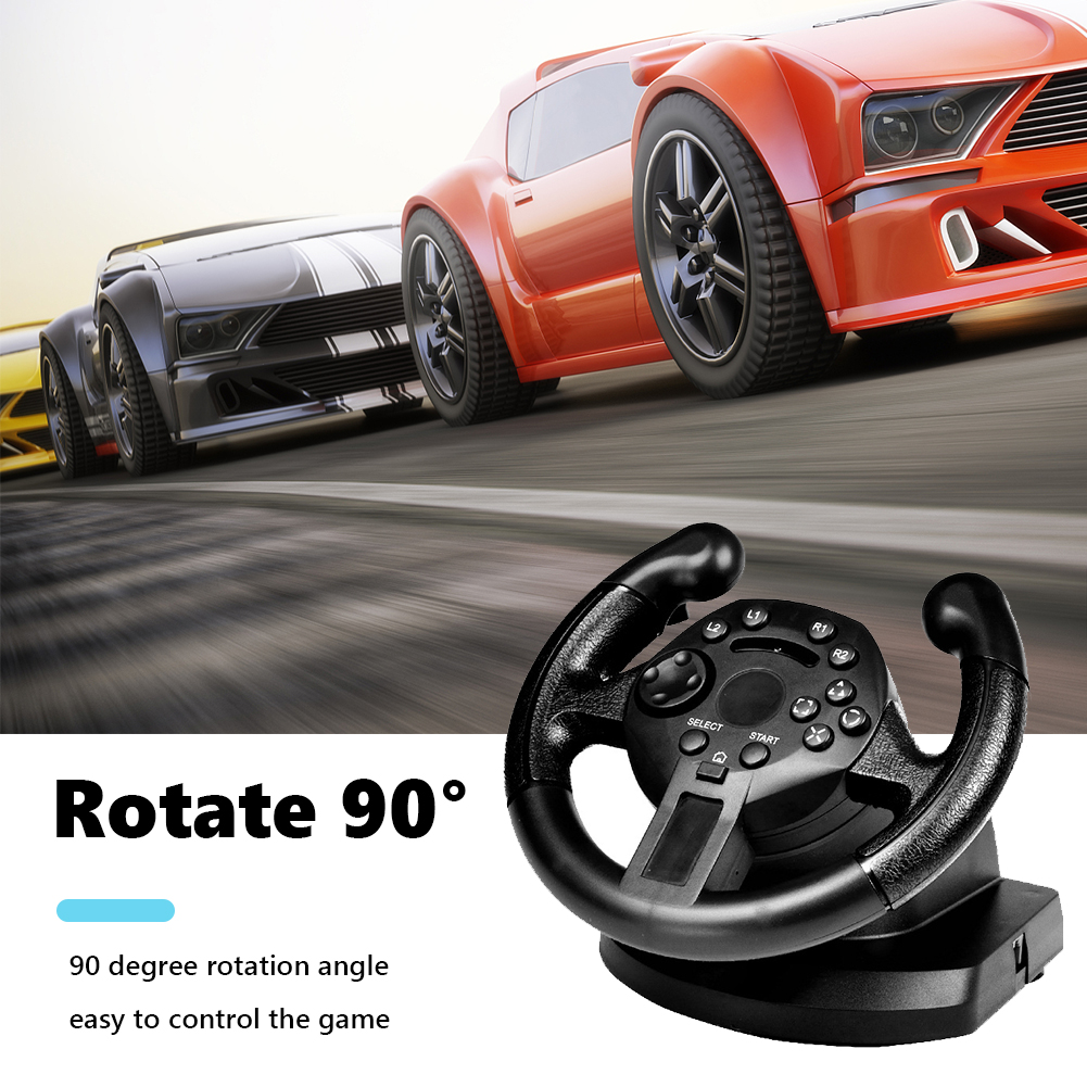 【QuirkVault】For PS3 Gaming Racing Steering Wheel For PS3 Game for 3 Car ...