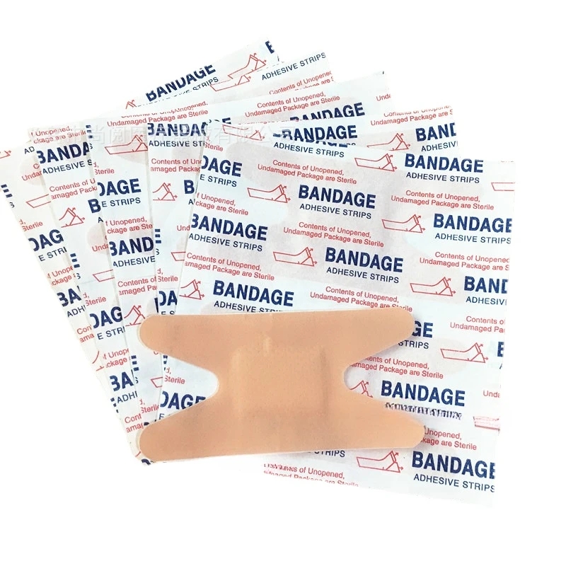 50/100PCS H Shape Medical Waterproof Band Aids Antibacterial Wound ...