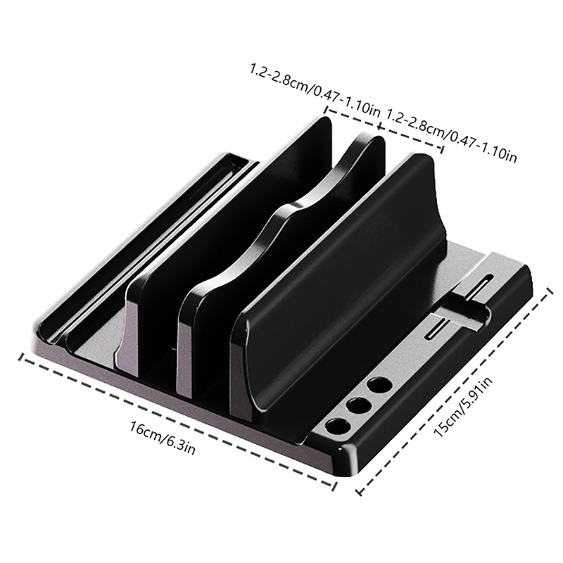 Plastic Vertical Laptop Stand Holder Adjustable Desktop Notebook Dock ...
