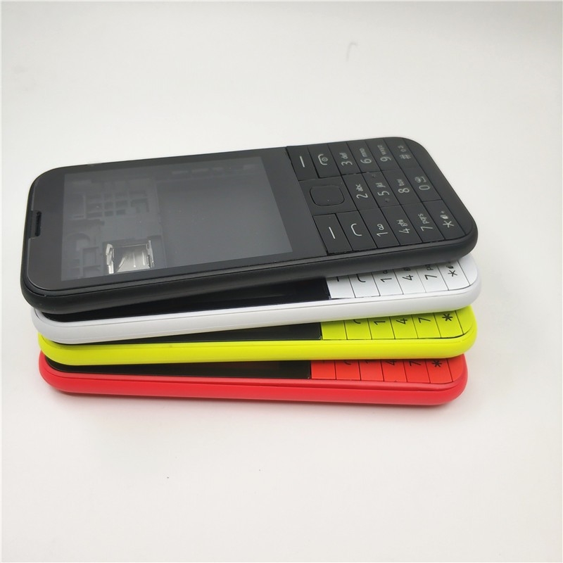 New Phone Housing Cover Russian or Hebrew Keypad for Nokia 225 Asha ...