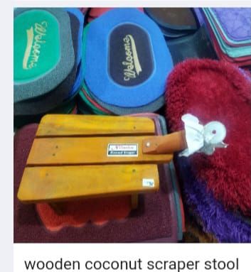 Coconut scraper wooden stool | Daraz.lk