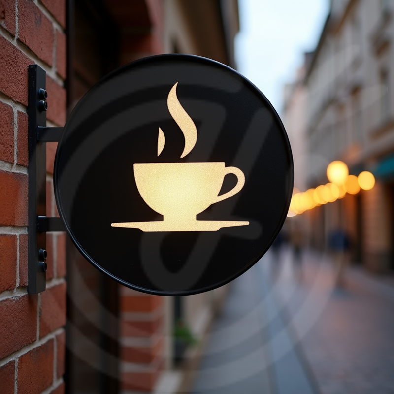 Custom Waterproof LED Box for Cafes Double Sided Bright Storefront ...