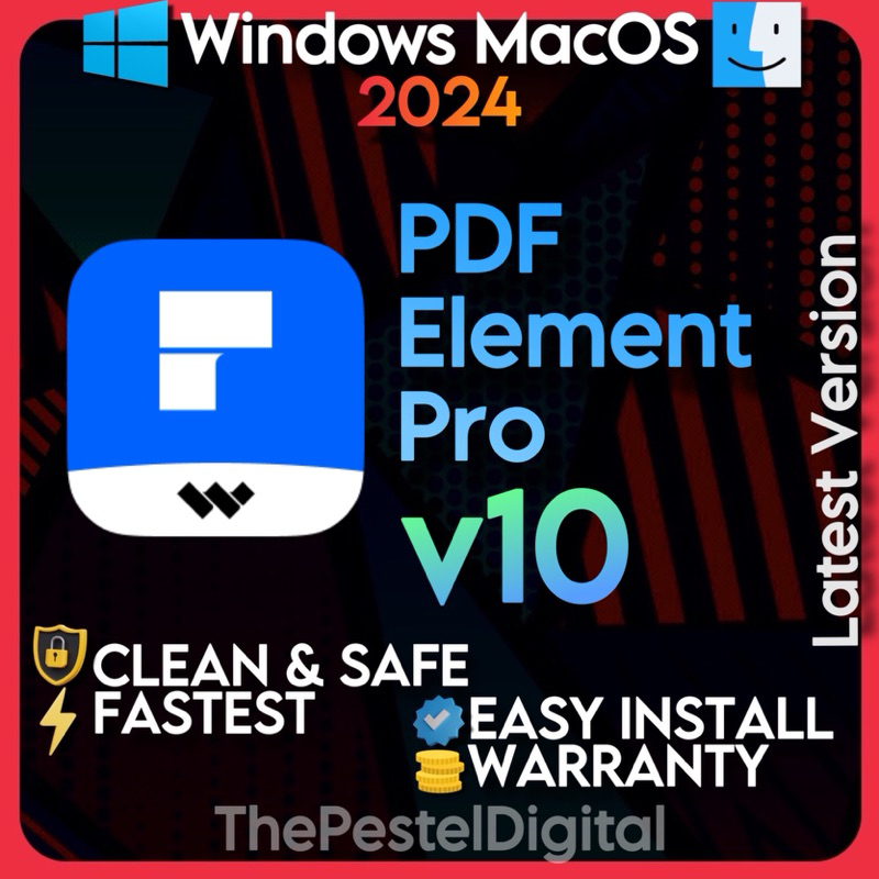 PDF Element Pro (OCR) v10.3 Latest 2024 Lifetime|| Windows MacOS ...