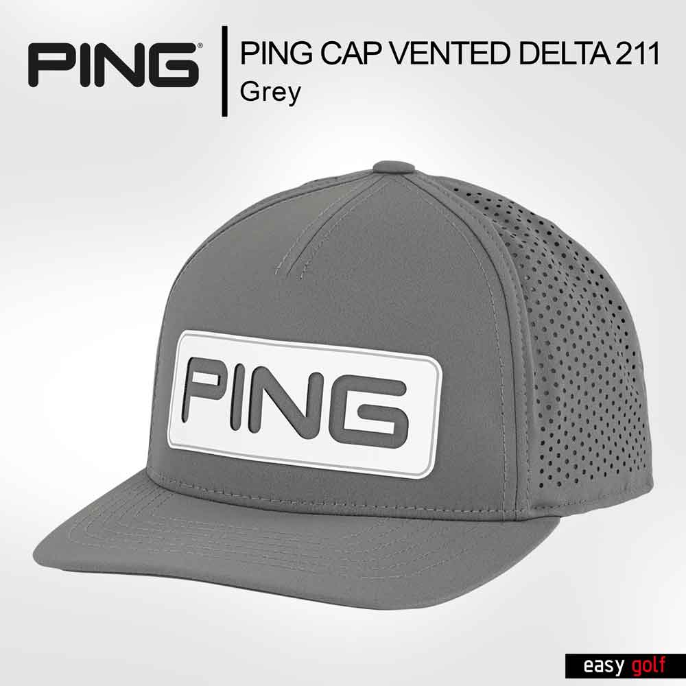 PING CAP TOUR VENTED DELTA 211 PING CAP MEN หมวกกอล์ฟ หมวกกีฬาผู้ชาย ...