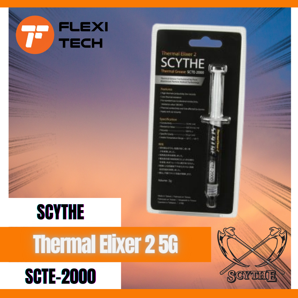 Flexi Tech SCYTHE Thermal Elixer 2 CPU Thermal Paste 5g | Lazada