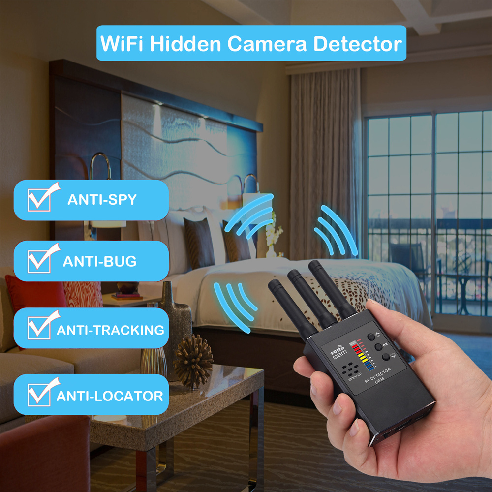 G638 Anti Spy Wireless Rf Signal Detector Bug Gsm Gps Tracker Hidden