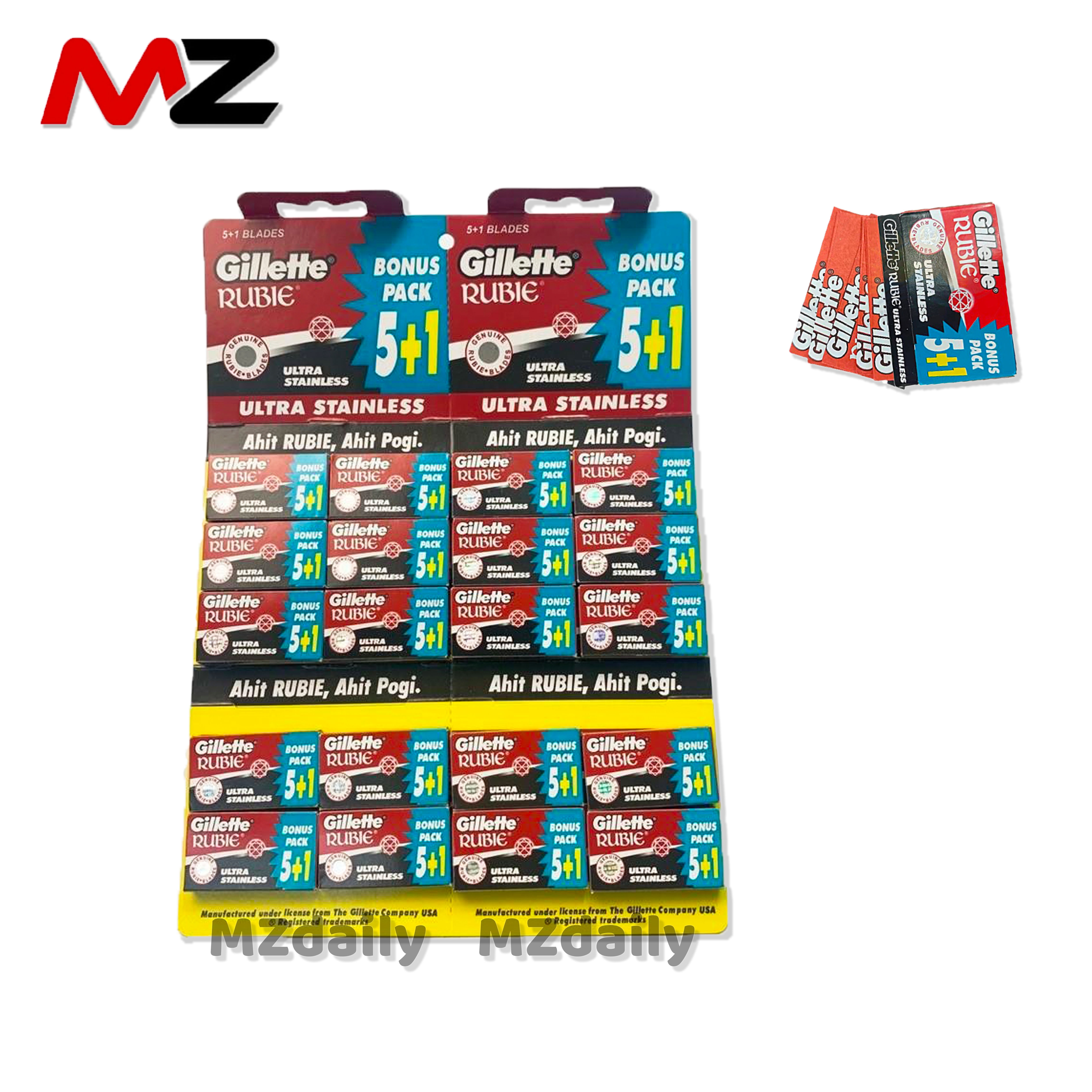 Gillette Rubie Blades* x20pad Available For 1pack | Lazada PH