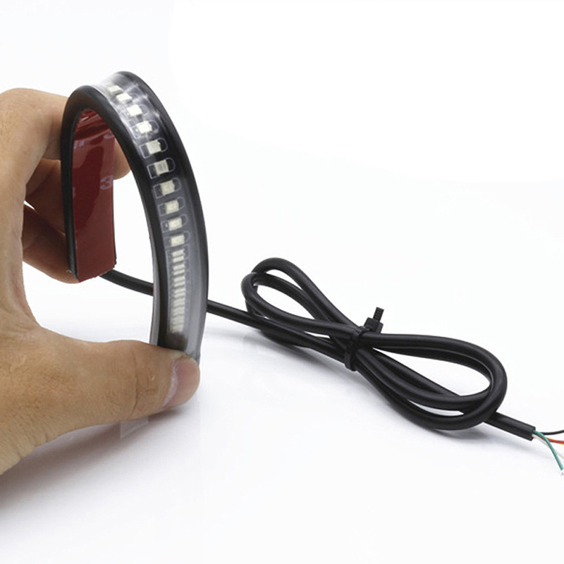 Brake light steering light motorcycle license plate tail light red and ...