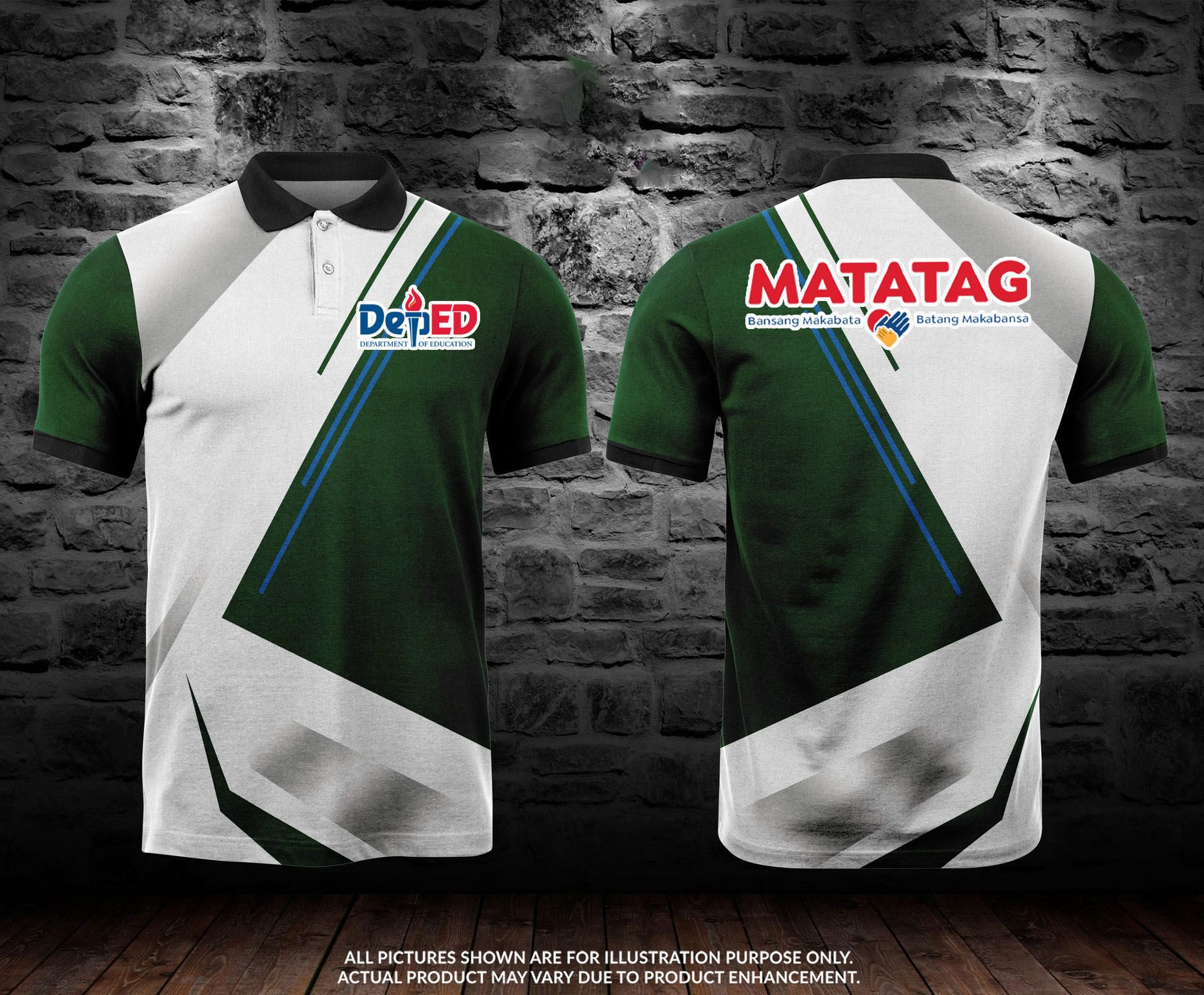 DEPED MATATAG POLO UNIFORM SUBLIMATION POLO-Shirt FOR Men AND WOEMN ...