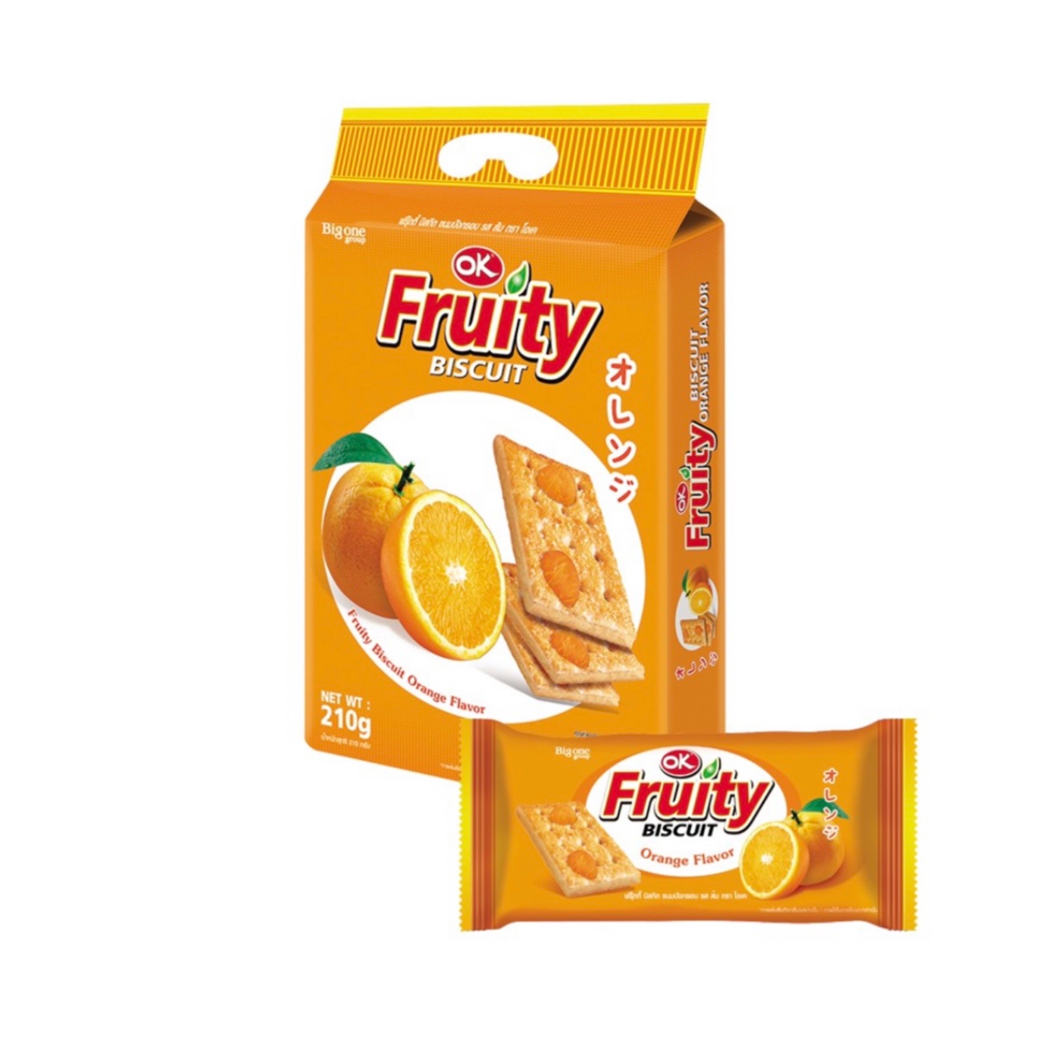 OK Fruity Biscuit โอเค ฟรุ๊ตตี้ บิสกิต 210 กรัม - P’ CHEPO - ThaiPick