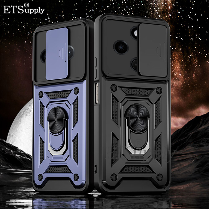Phone case Xiaomi Redmi 14C Armor Ring Case Cover Adsorb Car Holder ...