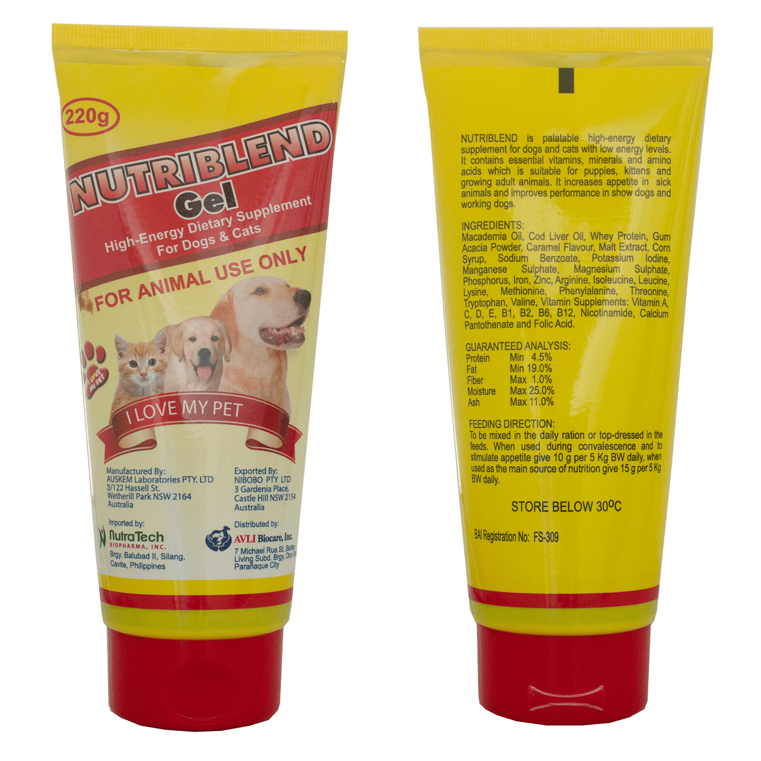 Nutriblend Gel (Multivitamin Paste) for Dogs & Cats 220g | Lazada PH