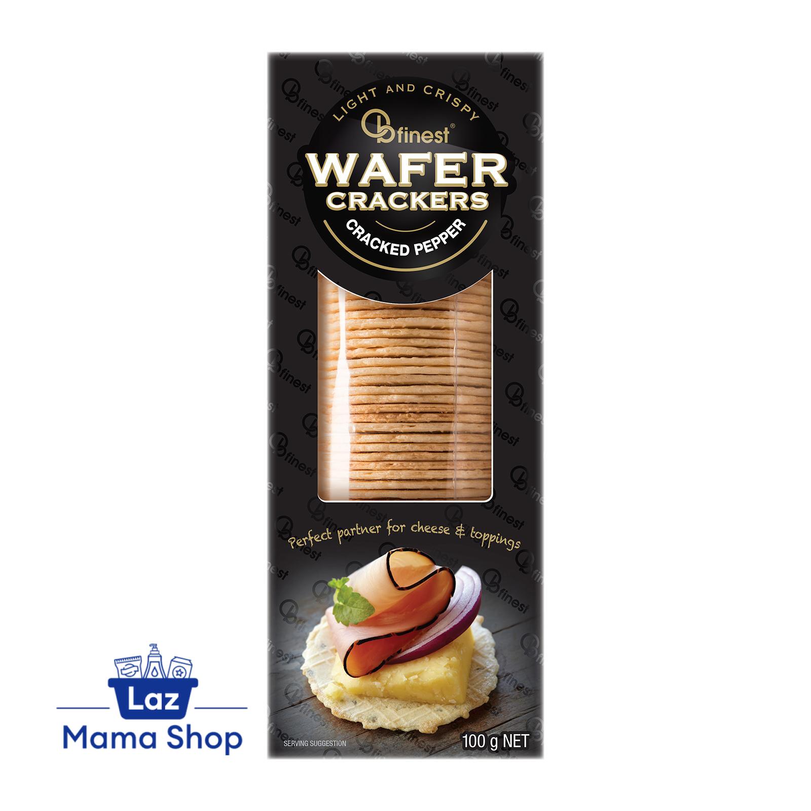 OB Finest Cracked Pepper Wafer Crackers (Laz Mama Shop) | Lazada Singapore