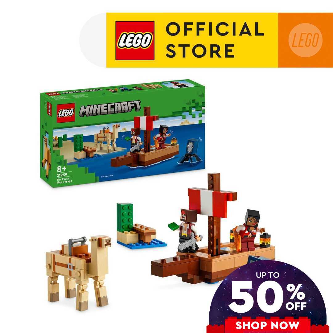 LEGO Minecraft 21259 The Pirate Ship Voyage (166 Pieces) | Lazada PH