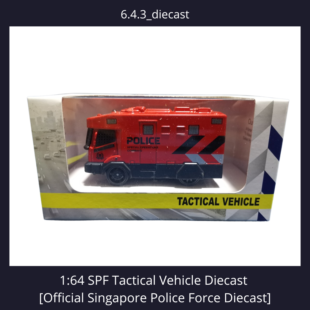 [Local Stock] 1:64 SPF Tactical Vehicle Diecast | Official Singapore ...