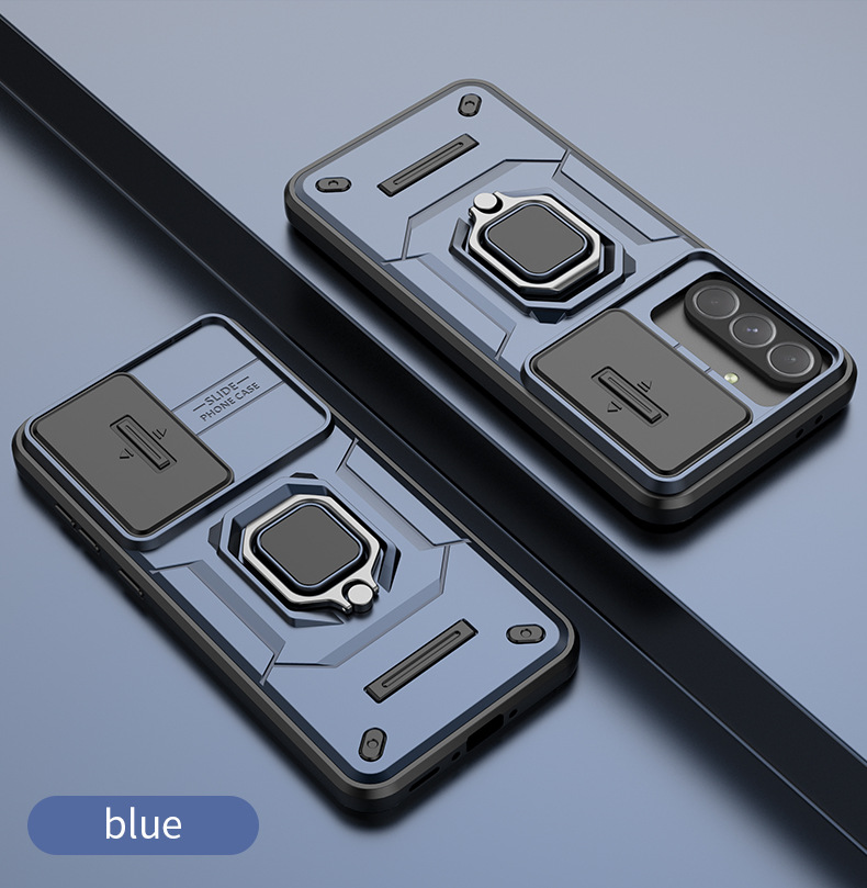 Samsung Galaxy A56 Case with Slide Camera Cover，Rotated Ring Kickstand ...