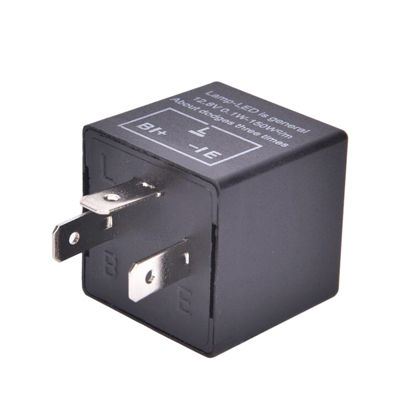 12V 3-Pin LED Adjustable Car Flasher Flash Relay For Turn Signal Light ...