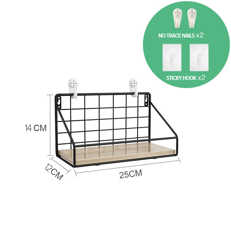 Fortune Home Wall Shelf Rack Modern Simple Style Wall Hanging Storage ...