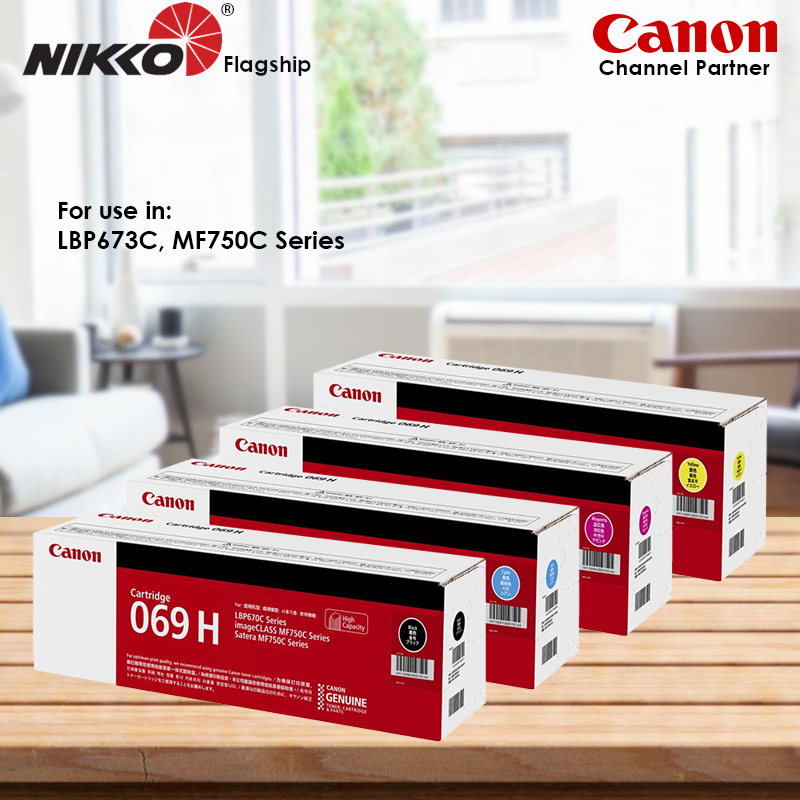 [Original] Canon Cartridge 069H Black Cyan Magenta Yellow Toner Cartridge For MF752Cdw MF752 cdw ...