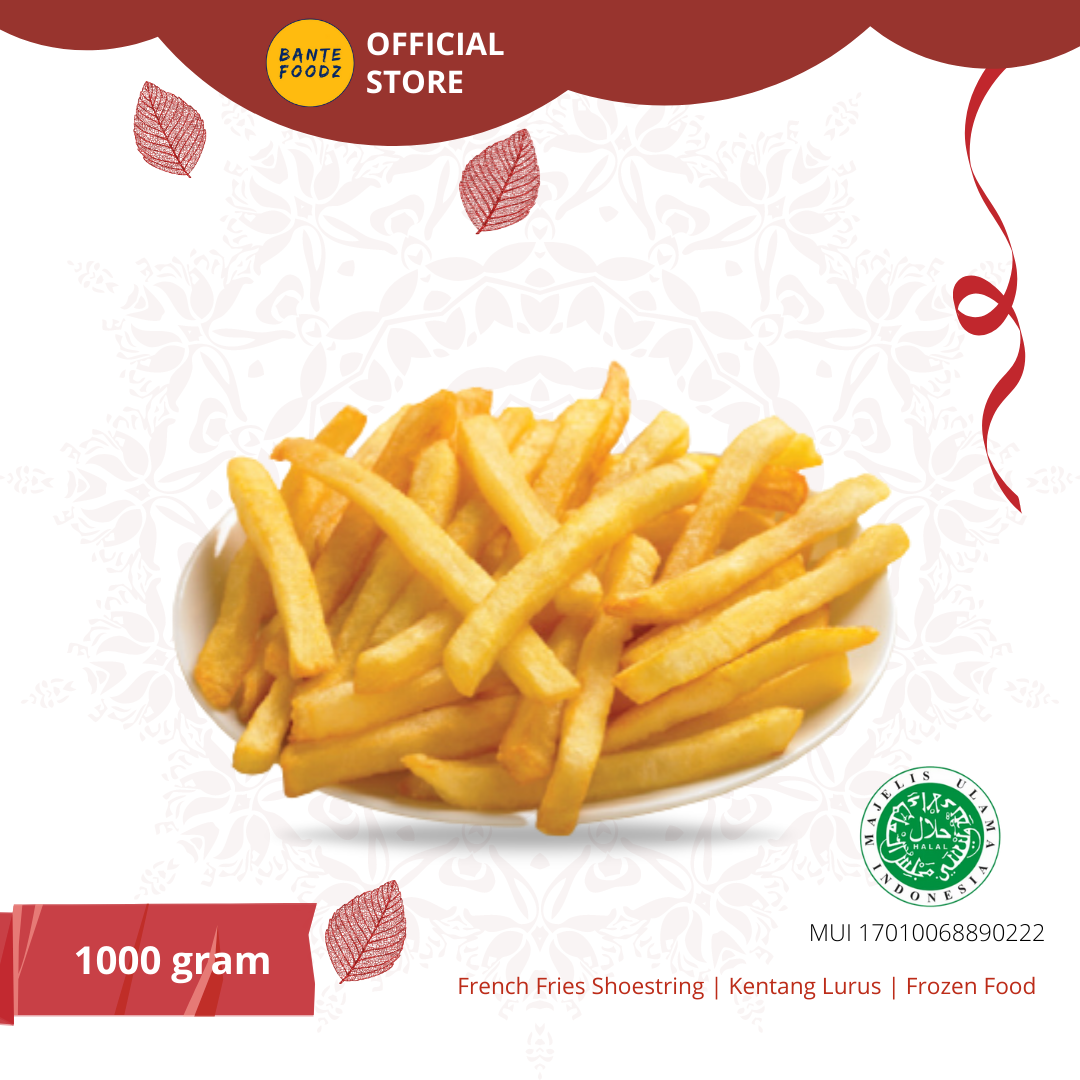 French Fries Shoestring / Kentang Goreng Frozen Food 1 Kg | Lazada ...