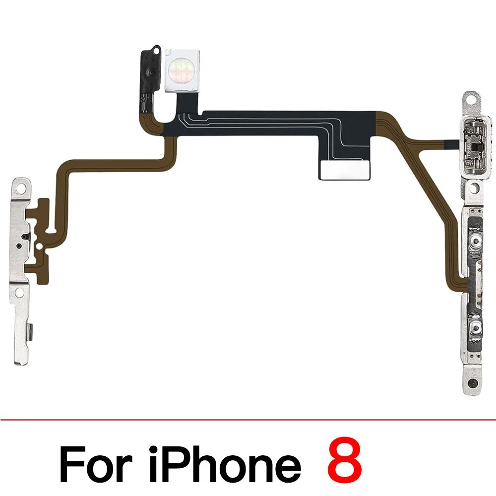 Power Volume Button Silent Switch Flex Cable With Metal Bracket ...