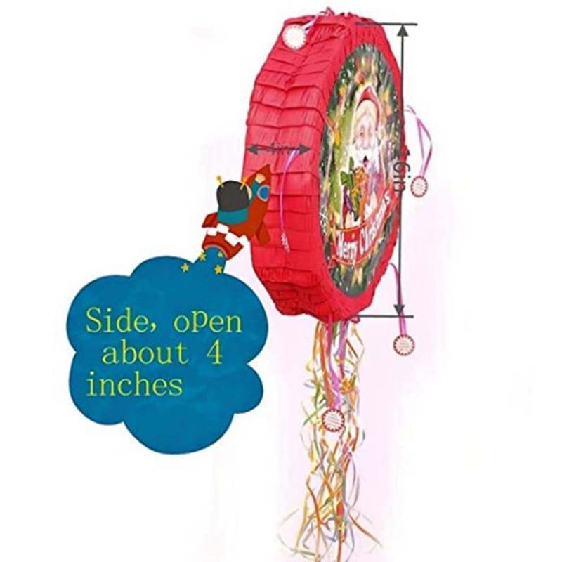 JJM MALL】-Christmas Pinata Supplies Santa Pinata Children Christmas ...