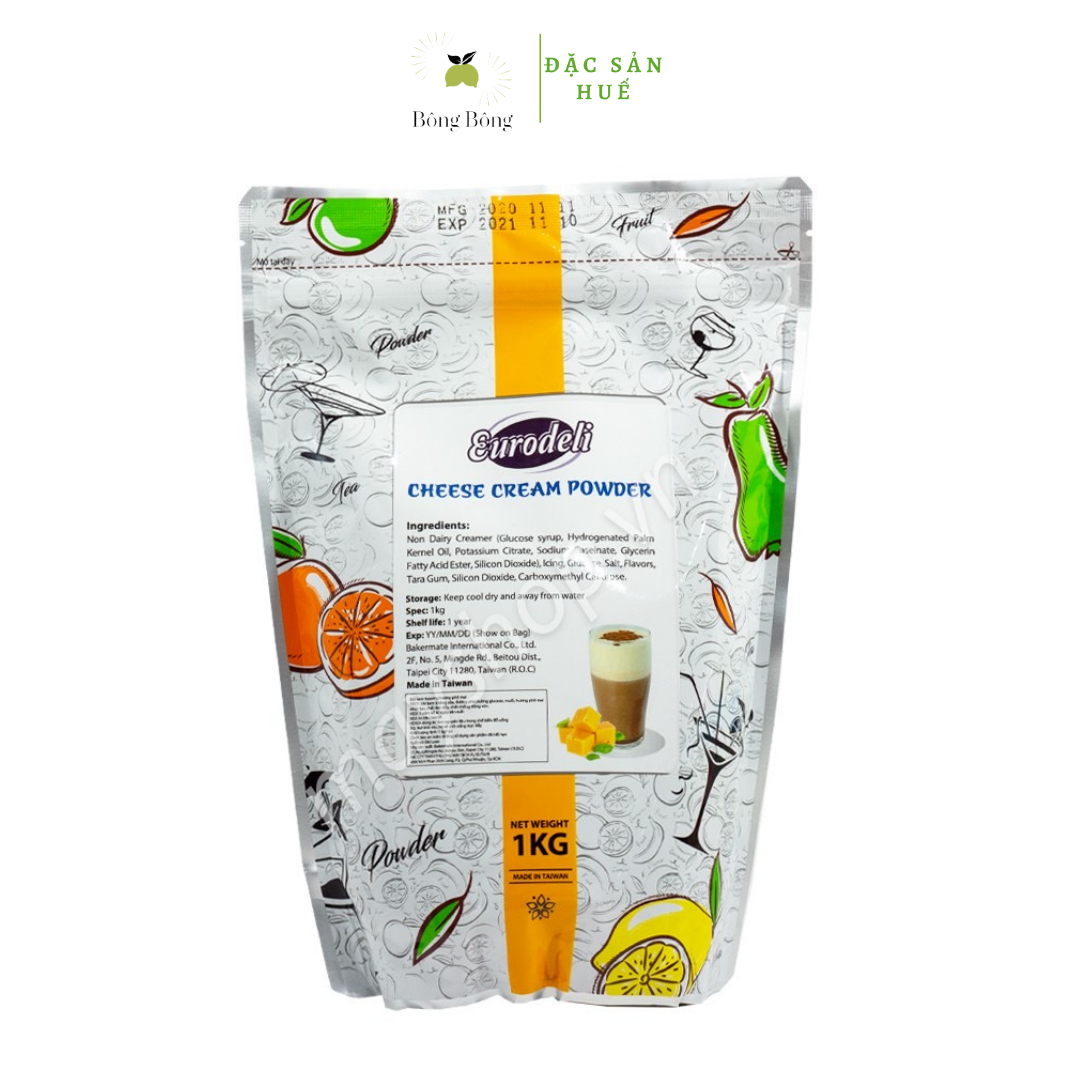 Bột Cream Cheese Eurodeli 200g Bột Kem Mặn Phô Mai Bột Kem Cheese Tạo Màng Cream Cheese