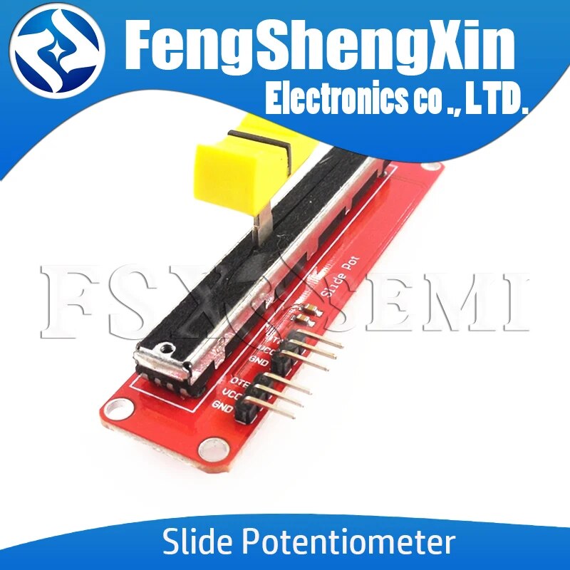 Slide Potentiometer 10k Linear Module Dual Output For Arduino Avr Electronic Block Sliding 1412