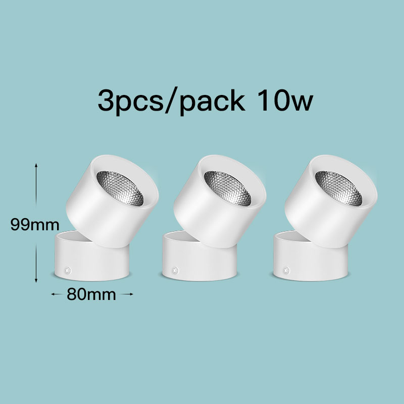 CHENBEN Led Spotlight 220V Tricolor Ceiling Lights 7w 10w 15w Foldable ...