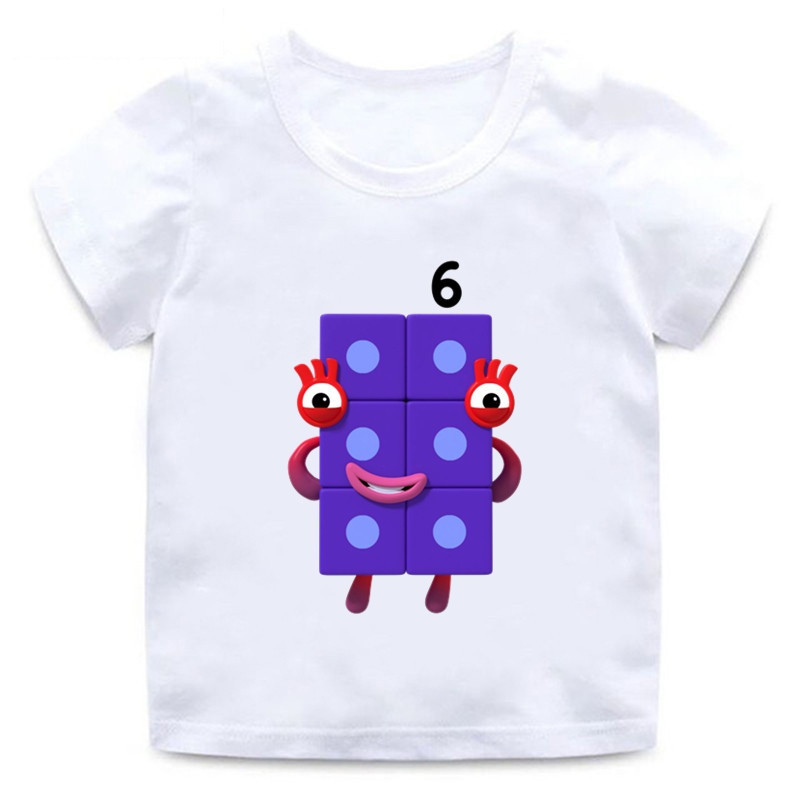 🌈🌈 ใหม่ ตลก numberblocks เสื้อยืดของขวัญวันเกิดจำนวน1-10สาวเด็กเสื้อยืด ...
