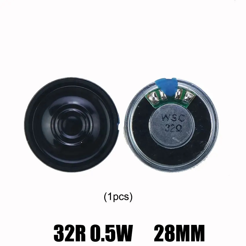 1PCS 0.5W 32R mini speaker 32 ohm ultra-thin speaker speaker diameter ...