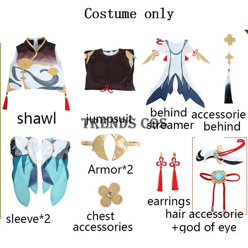 Game Genshin Impact Genshin Impact Shenhe Cosplay Costume Shenhe ...