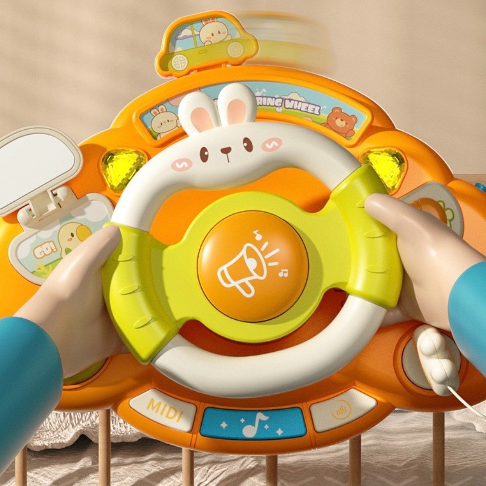 Pretend Play Copilots Stroller Simulation Steering Wheel Toys Multi ...