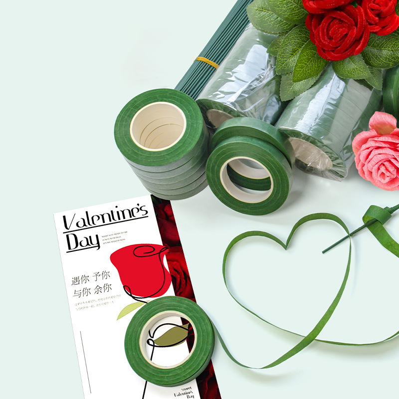 Floriculture Tape Self-adhesive Bouquet Floral Stem Paper Tape Stamen ...
