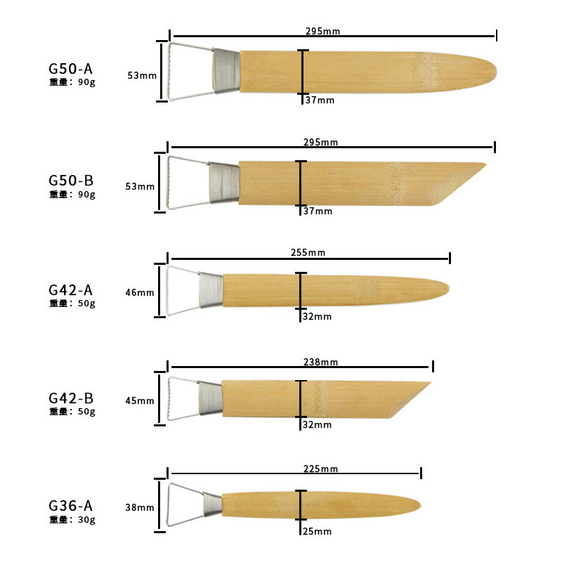 Toothed Bamboo Scraper Mud Carving Large-Scale Sculpture Repairing ...