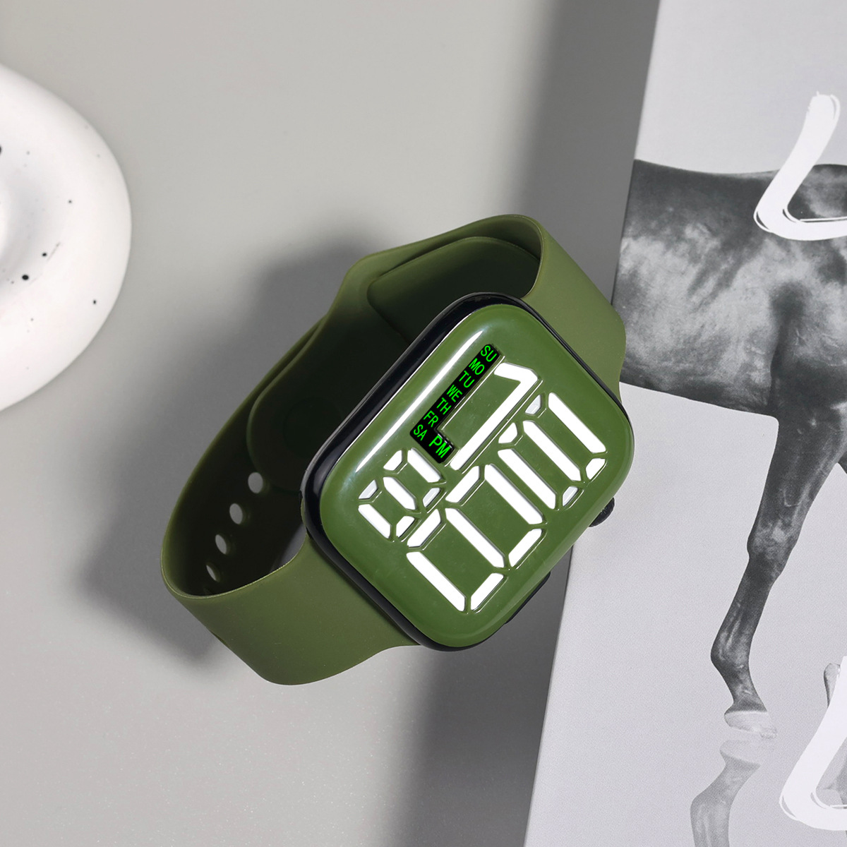 New Cross border Fashion Multi functional Student Simple Digital Night ...