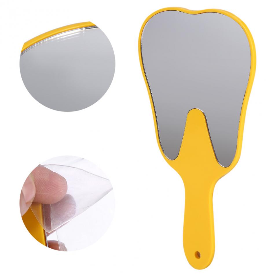 【Salt & Story】4Colors Useful Cute Hand Mirror Tooth Shaped Plastic ...