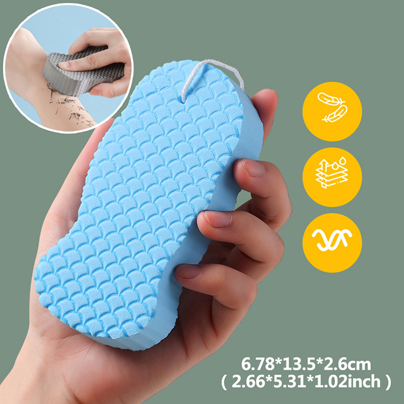 Fiber Body Scrub Bath Sponge Exfoliating Brush Magic Bathroom Products ...