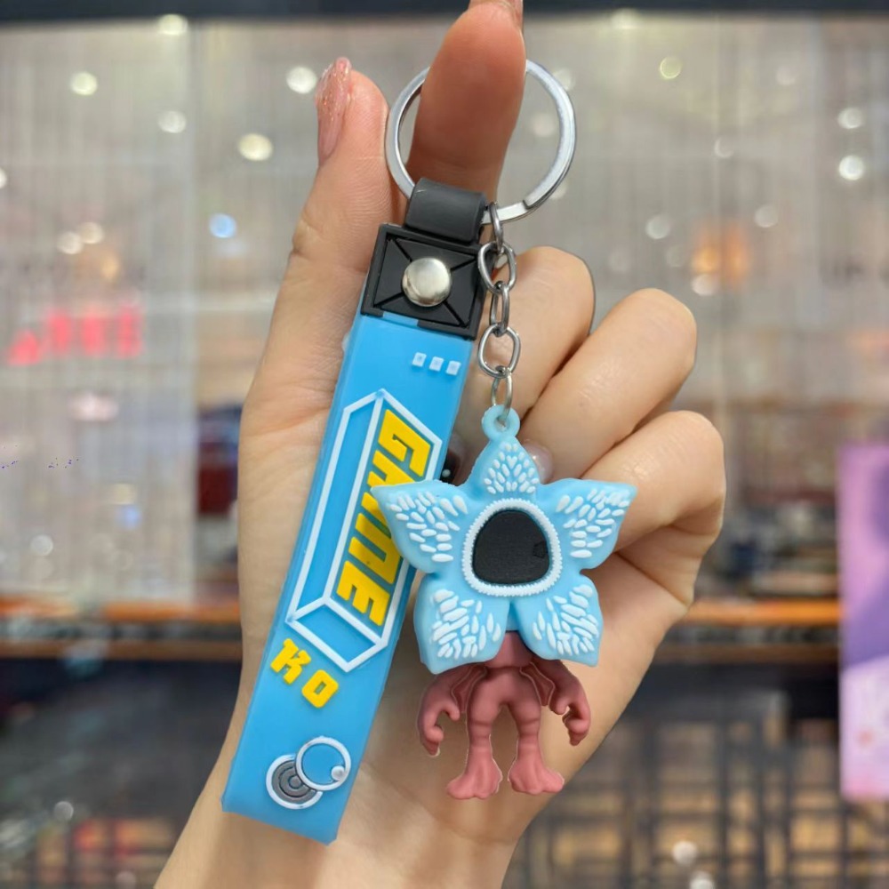 Bag Charm PVC Stranger Keychains Backpack Decorations Model Doll ...