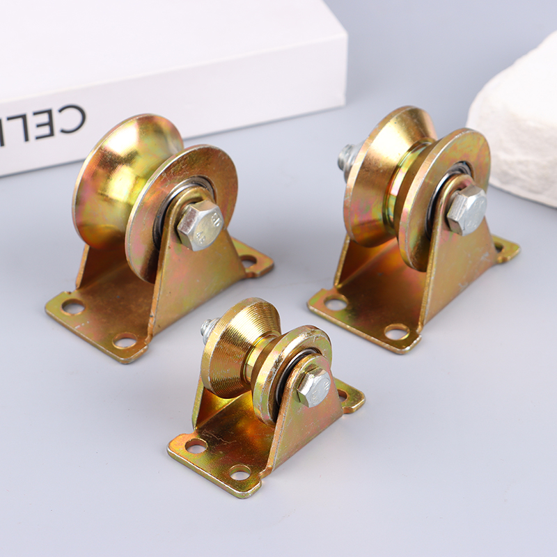 V/U Groove Wheel 1.2/2/2.5" Wheel Sliding Gate Casters Heavy Duty Rigid ...