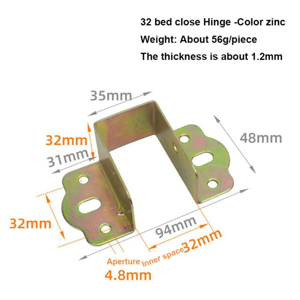 Corner Codes 11 Style Bed Hinges Easy To Install Thickened Bed Hardware ...