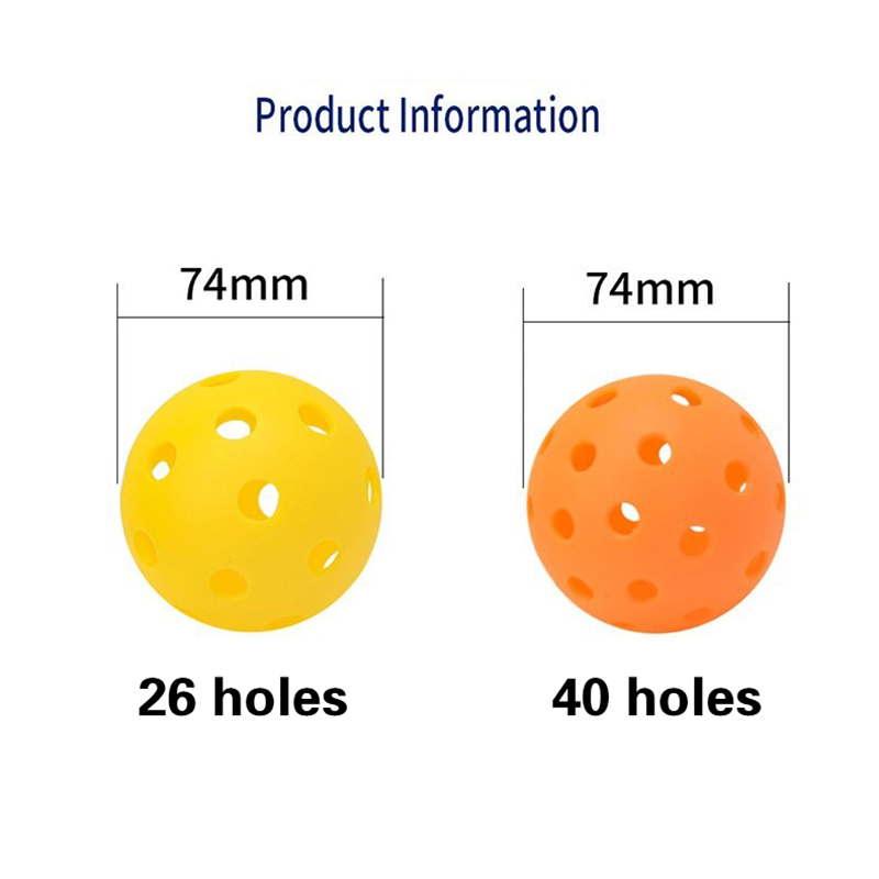 Pickleball PE Rolling Elastic Tpe Stretch Ball Pickleball 26 Holes 40 ...