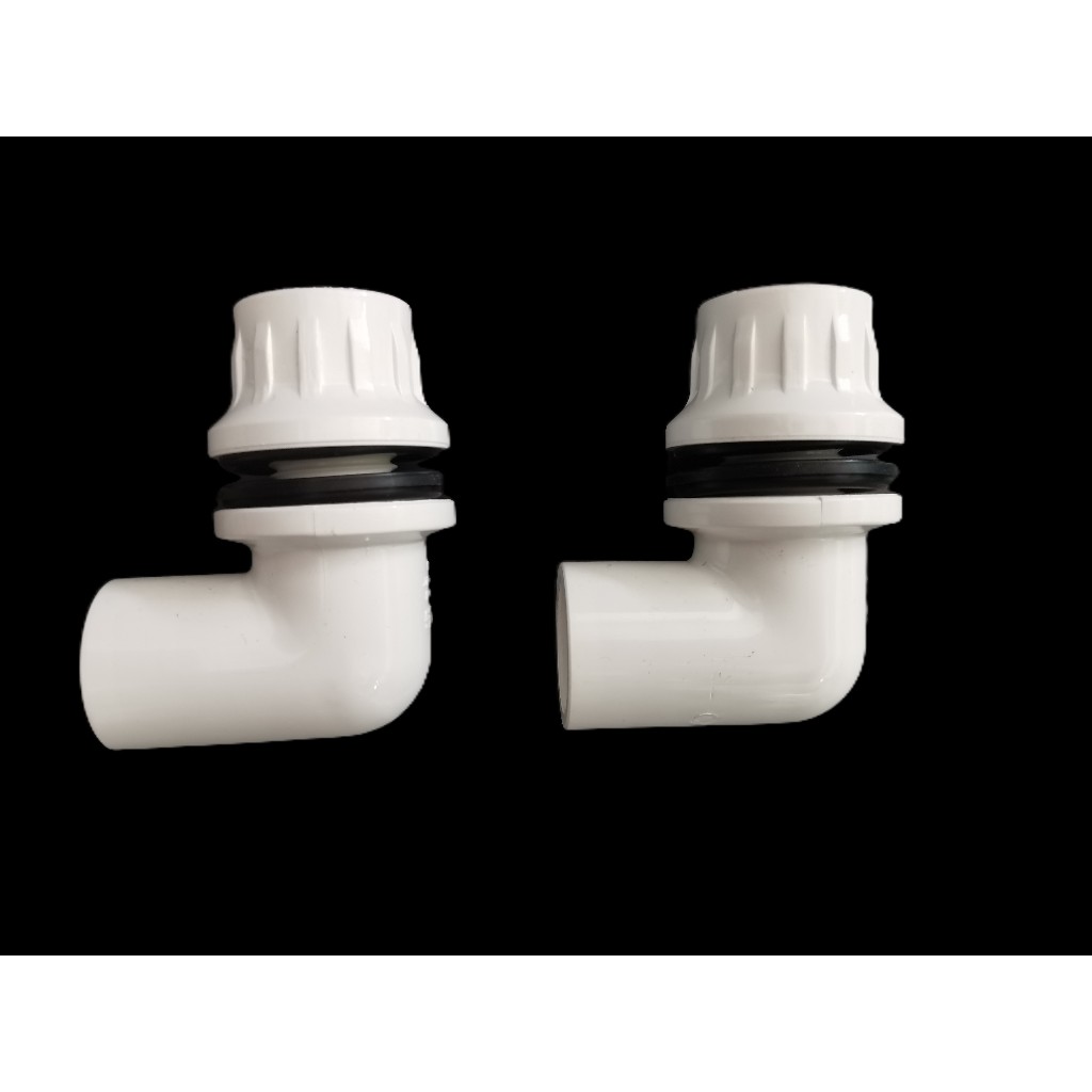 Pipa Aquarium TY Bulkhead Elbow / Fitting Vault Ring Pipa Pipe U - PVC ...