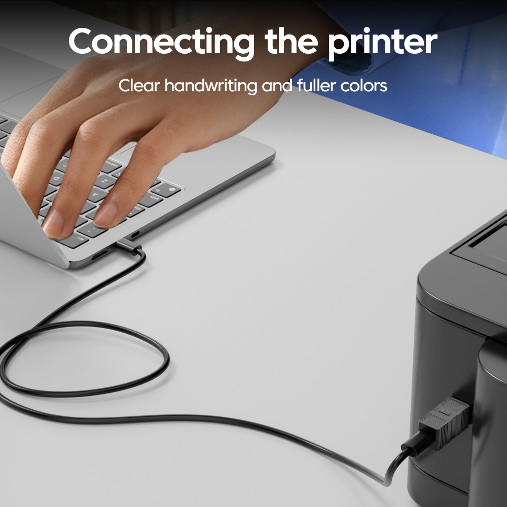 USB-B 3.0 Printer Adapter Type-C to B Port Converter for Connecting ...